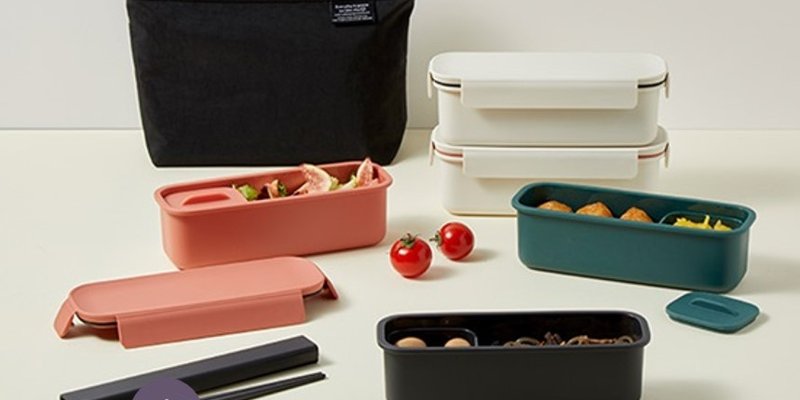 [락앤락] 도시락통 440ml 2P 세트 + 수세미 증정 3종 (택1) - 마켓컬리